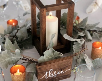 Rustic Wood Wedding Table Numbers / Reclaimed Pallet Timber / Wedding ...