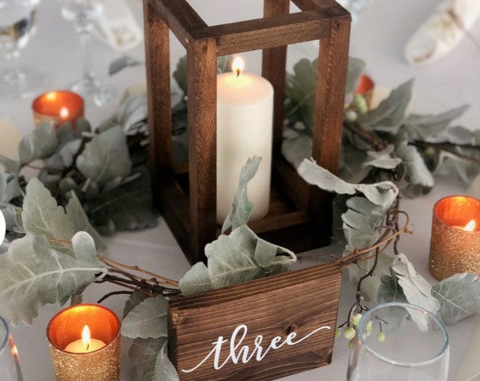 Rustic Wood Wedding Table Numbers / Reclaimed Pallet Timber / Wedding ...