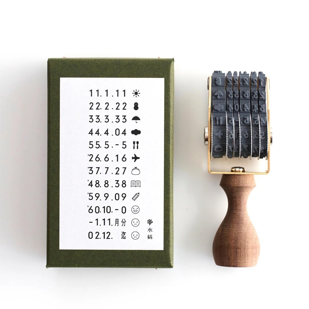 Mizushima: Rotary Date Stamp Mark - Etsy
