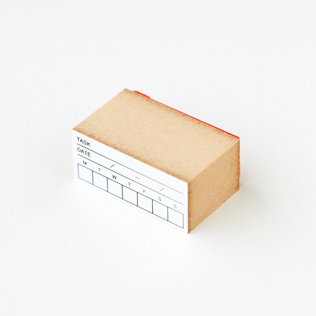 Mizushima: Task Week Stamp - Etsy