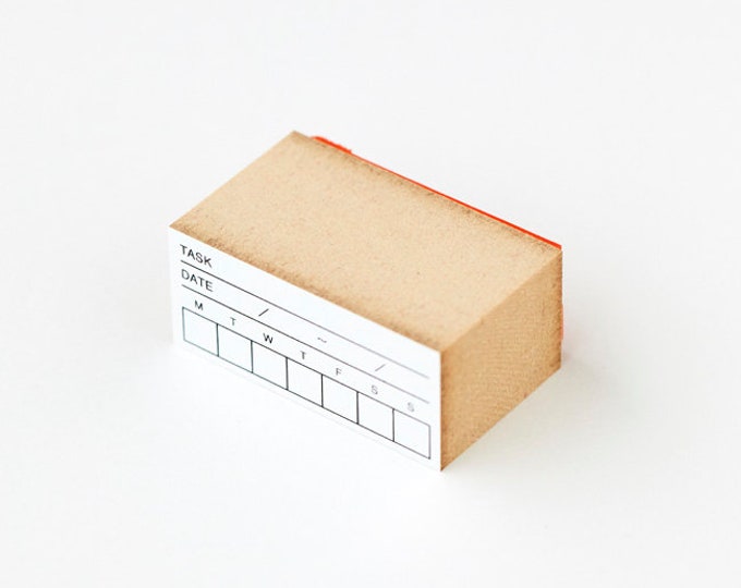 Mizushima: Task Week Stamp - Etsy