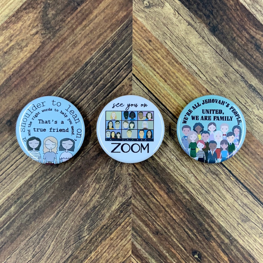JW Gifts Loving Brotherhood Gift Set 3 Button Pins of Magneten - Etsy ...