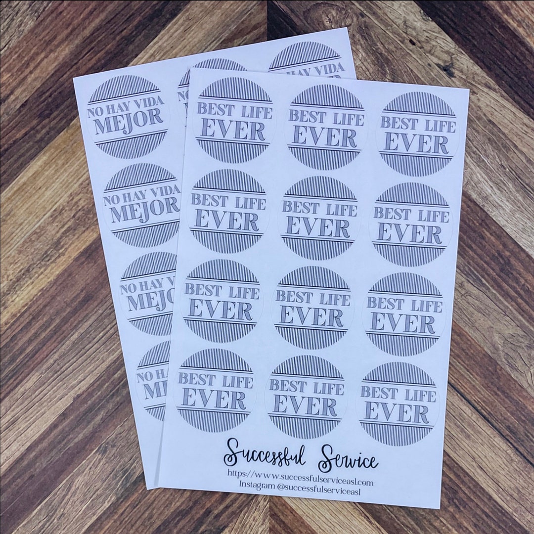 JW Stickers - Best Life Ever Stickers - Etsy