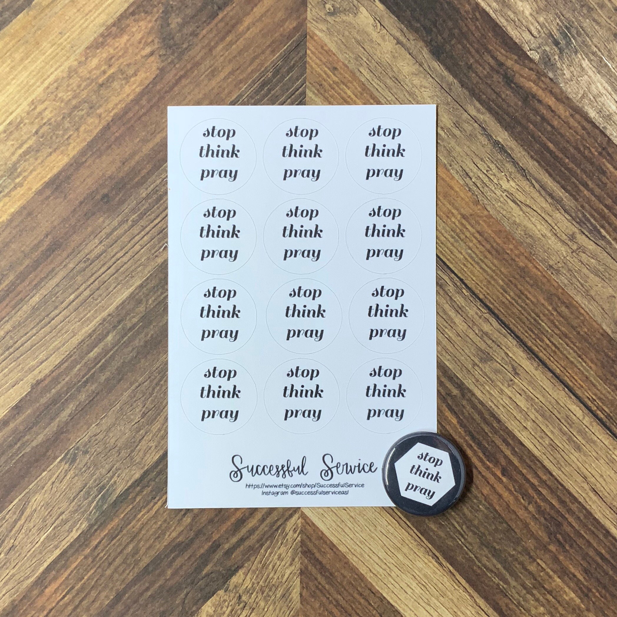 JW Stickers - Stop Think Pray Stickers - Etsy