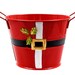 2 Pack Mini Metal Holiday Christmas Santa Buckets Tins With Handles - Etsy