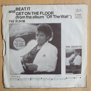 Michael Jackson Beat It Vinyl Single, 1982, Dutch Pressing - Etsy