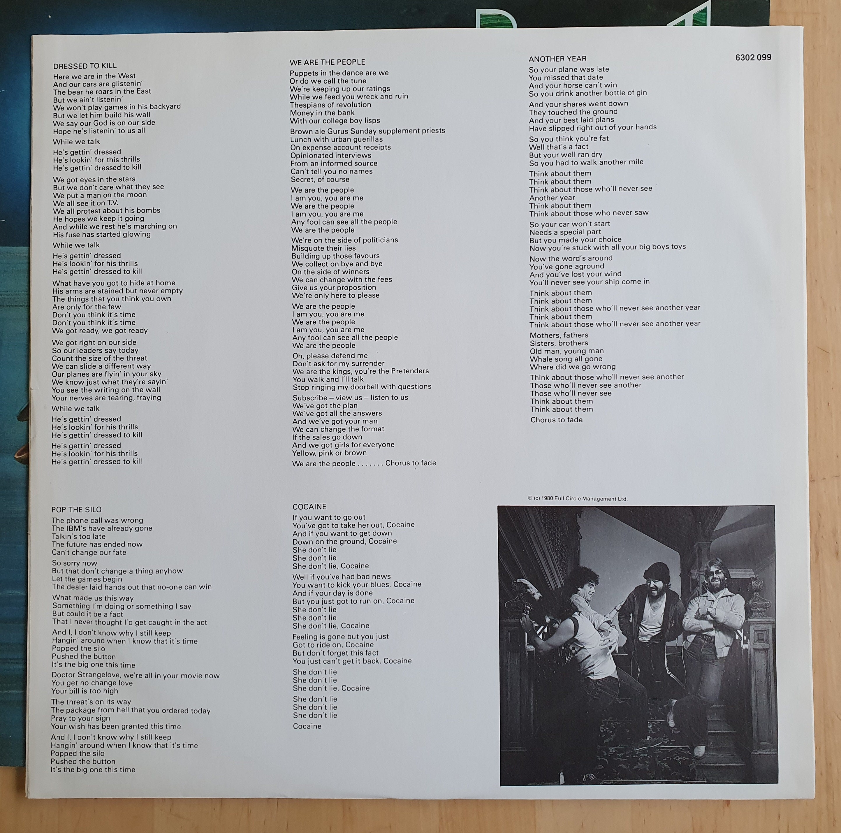 Nazareth Vinyl Album, the Fool Circle, 1980, Vertigo 6302 099, Dutch ...