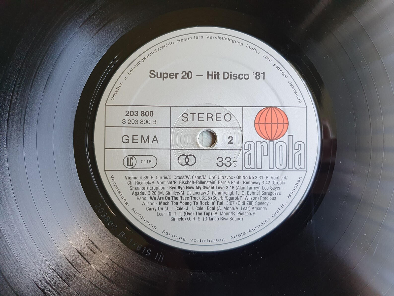 Hit Disco '81 Vinyl Record Disco Compilation Hits German - Etsy