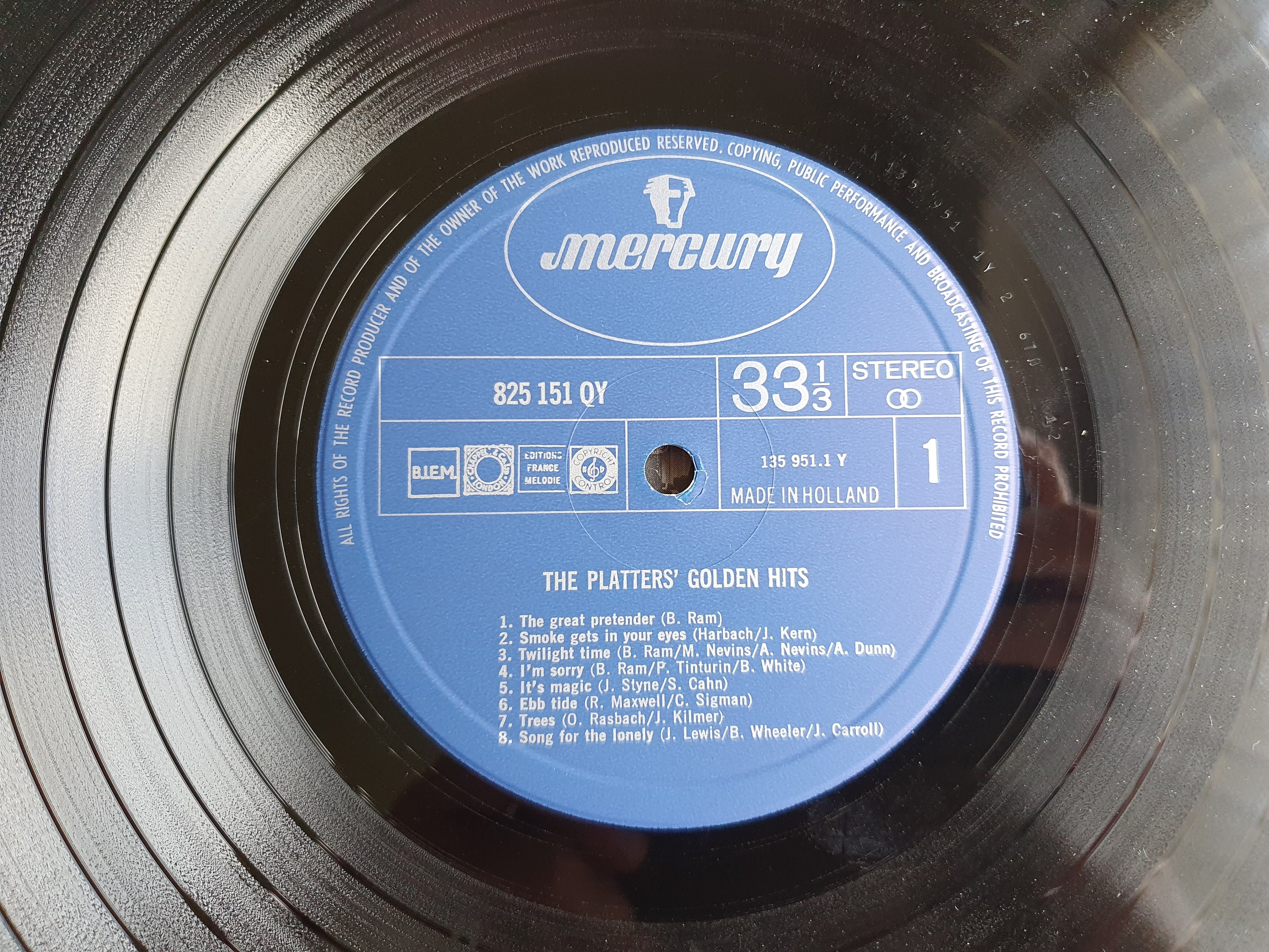 The Platters Golden Hits Vinyl Album, Compilation, 1977, Dutch Pressing ...