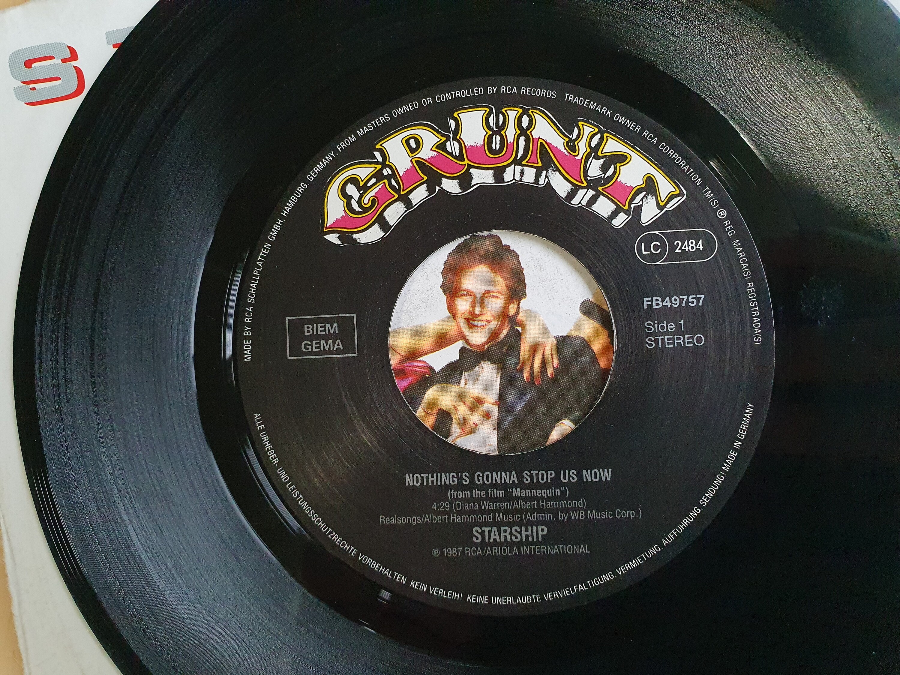 Starship Vinyl Single, Nothing's Gonna Stop Us Now soundtrack Mannequin ...