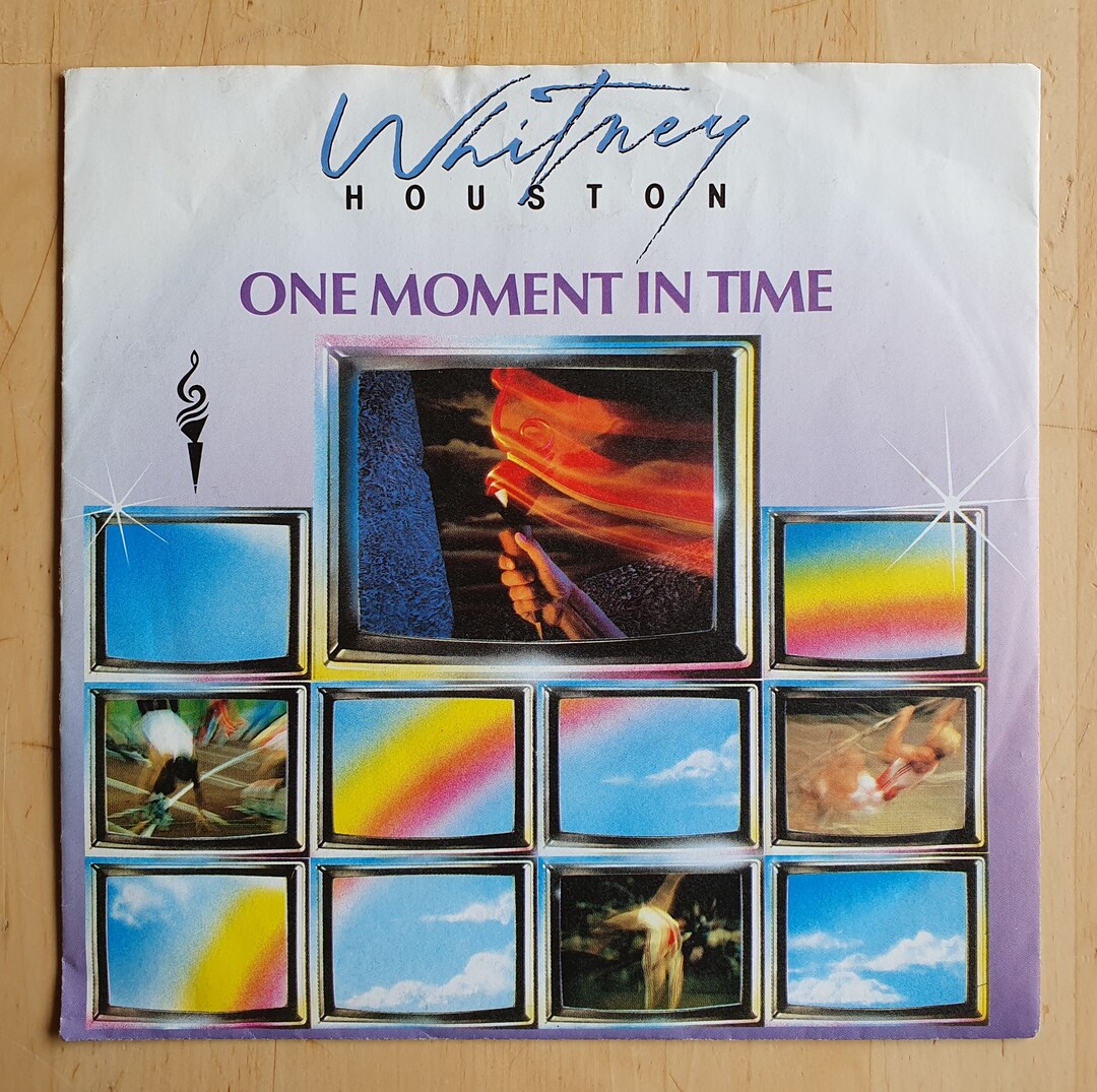 Whitney Houston One Moment in Time Vinyl Single, 1988, German Pressing ...