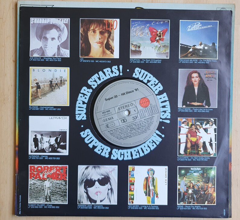 Hit Disco '81 Vinyl Record, Disco Compilation Hits, German Pressing ...