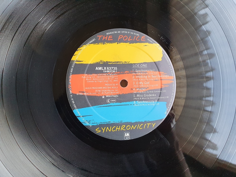 The Police Vinyl Record, Synchronicity, 1986, Dutch Pressing, AMLX ...