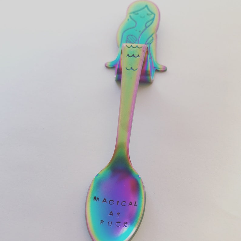 Hand Stamped Mermaid Spoon / Mermaid Gifts / Mermaid Life | Etsy