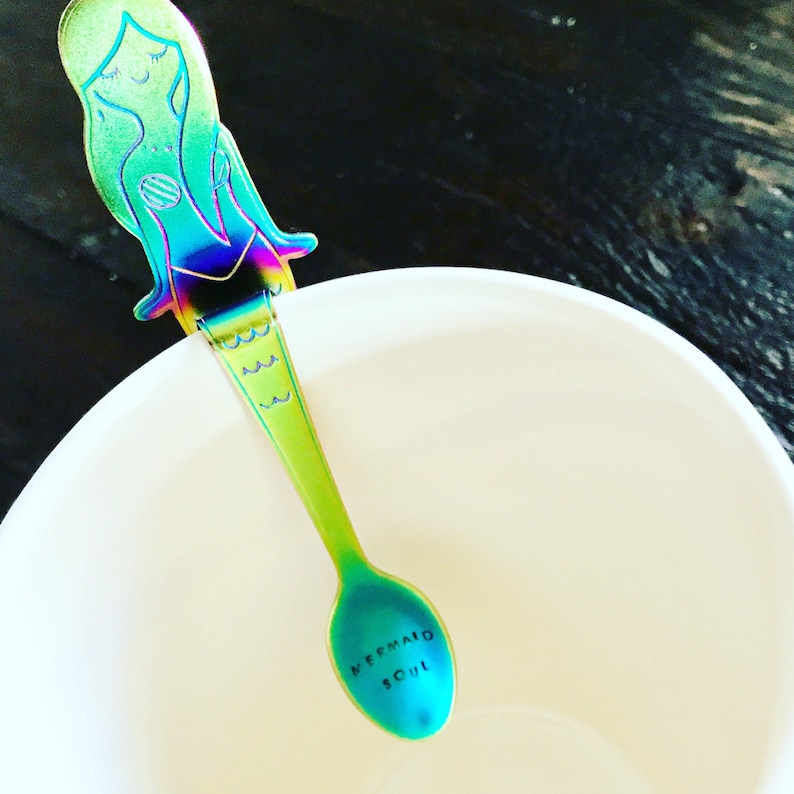Hand Stamped Mermaid Spoon / Mermaid Gifts / Mermaid Life | Etsy