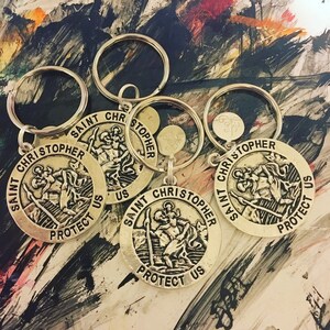 Saint Christopher Key Chain - Etsy