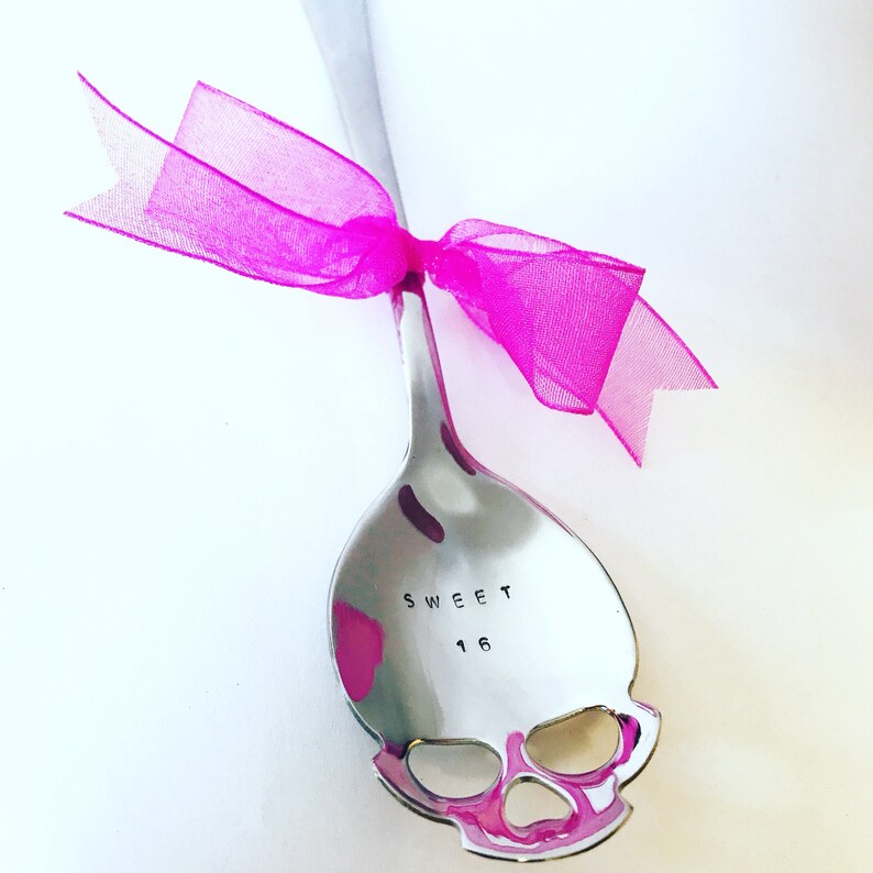 Personalized Hand Stamped Skull Spoon - Etsy