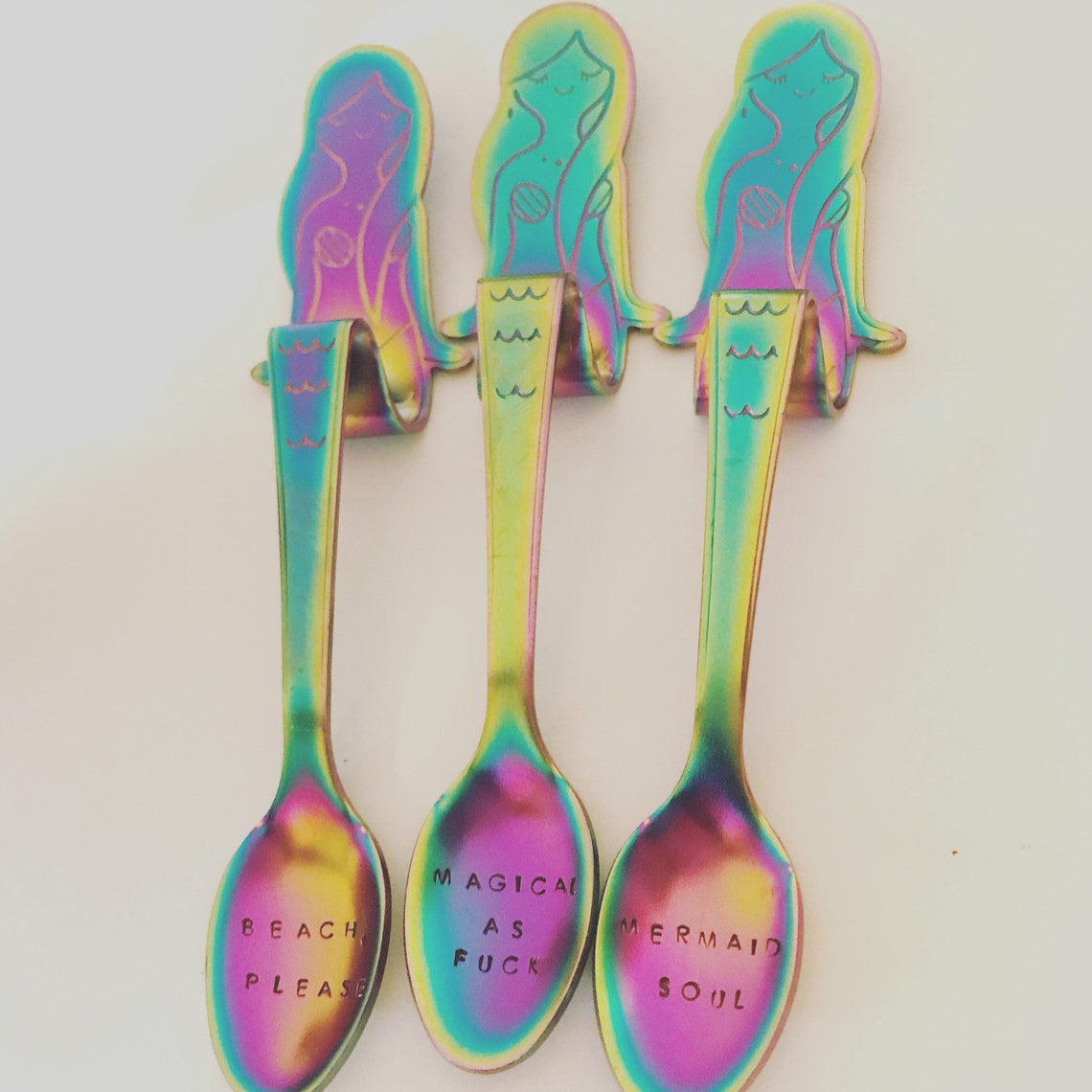 Hand Stamped Mermaid Spoon / Mermaid Gifts / Mermaid Life | Etsy