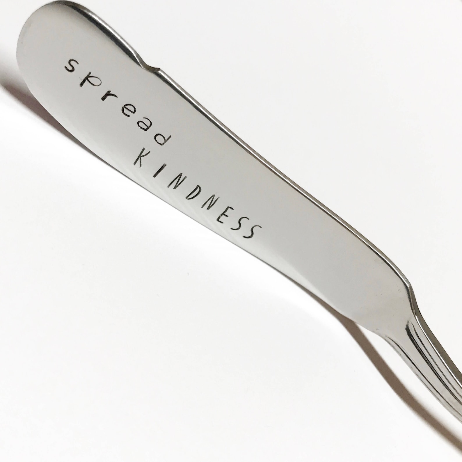 Hand Stamped Cheese Knife / Hand Stamped Knife / Hand Stamped Spreader ...