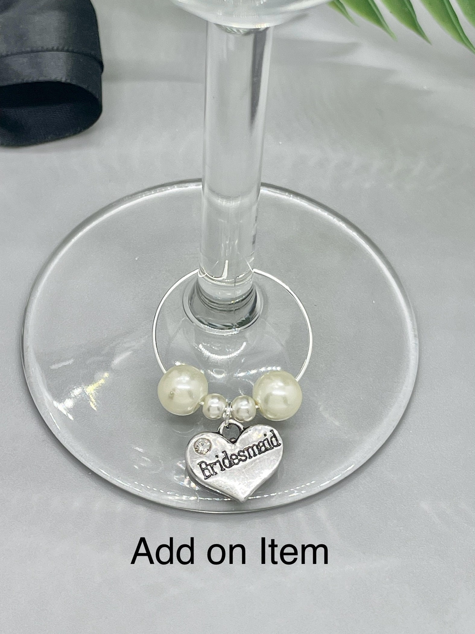 Wedding Wine Glass Charms: Bridal Party Stem Markers, Set of 6 - Etsy