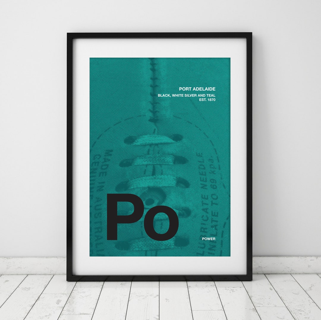 Vintage, Port Adelaide, Footy, Football Art, Footy Art, Footy Print ...