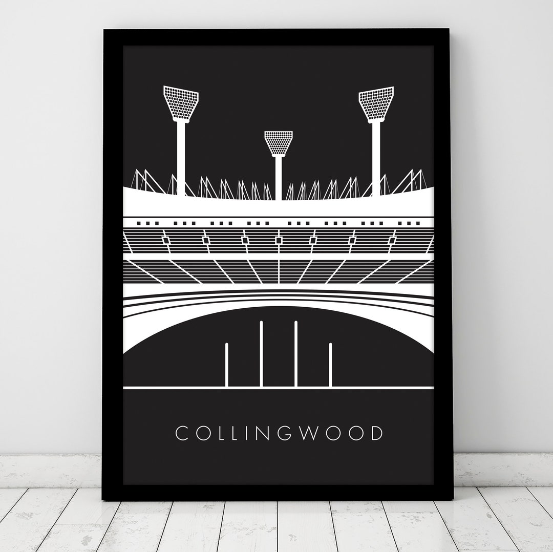 Collingwood, Magpies, Collingwood Print, Magpies Print, Collingwood ...