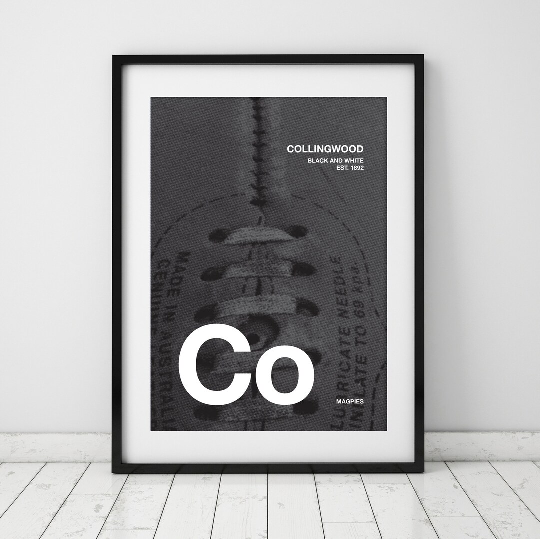 Vintage, Collingwood, Pies, Football Art, Footy Art, Footy Print ...