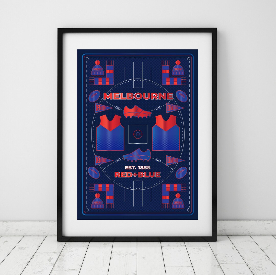 Deluxe, Melbourne Demons, Mcg, Melbourne, Demons, Football Art, Footy ...