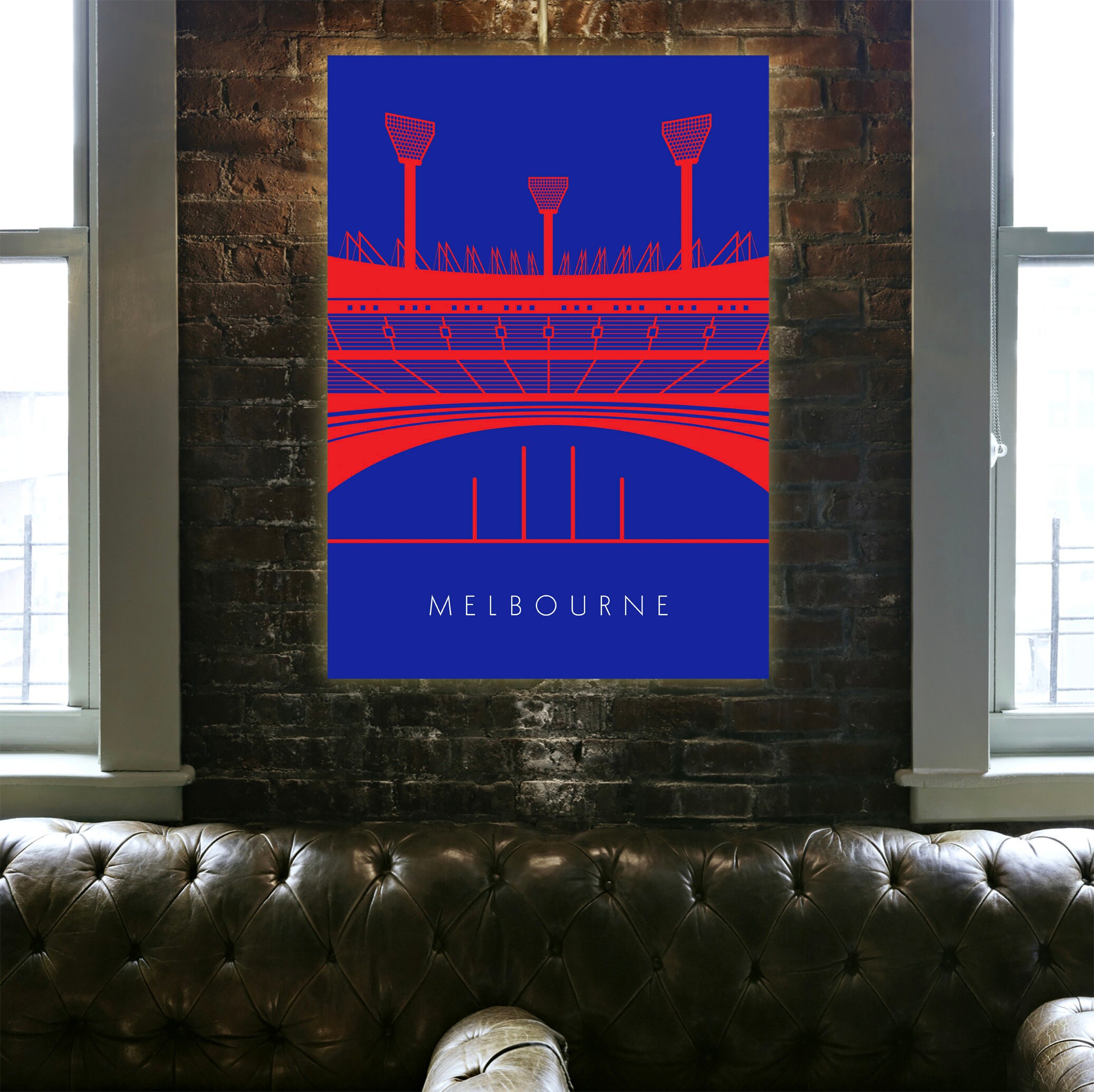 Mcg Melbourne Demons Football Art Footy Art Footy Print - Etsy Australia