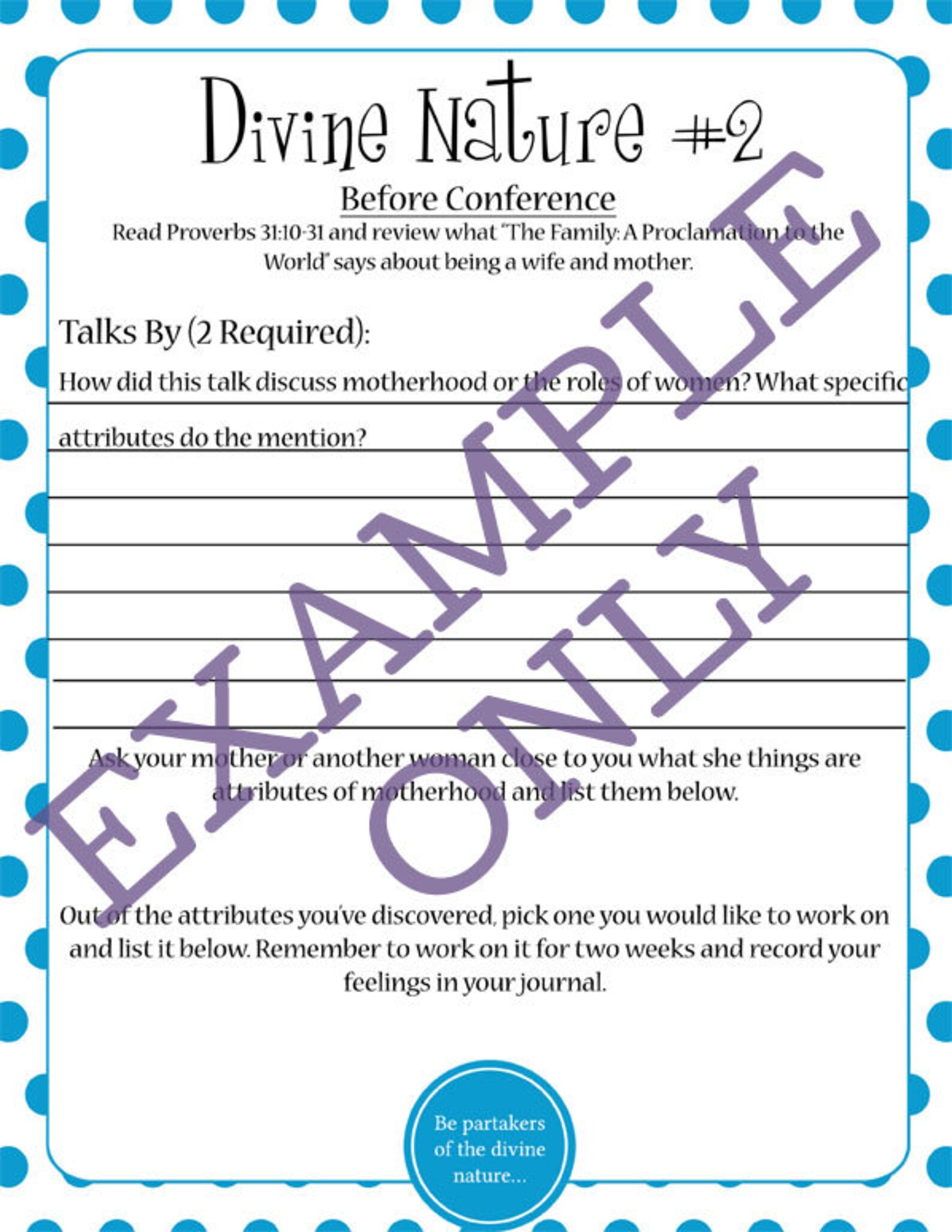 YW Personal Progress Packet 2 With Bonus Bingo Cards - Etsy Canada