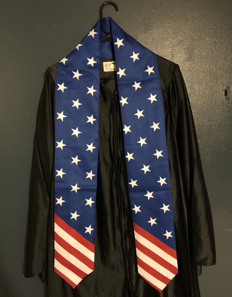 Country Flag Graduation Stole/sash United States of America | Etsy