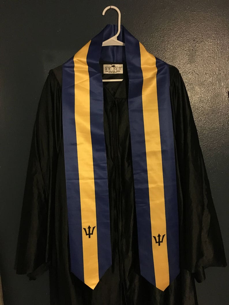 Country Flag Graduation Stole/sash - Barbados - Etsy