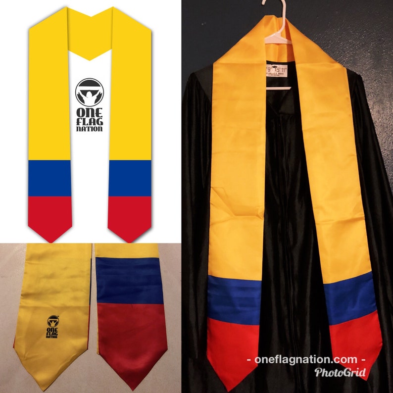 Country Flag Graduation Stole/sash - Colombia - Etsy