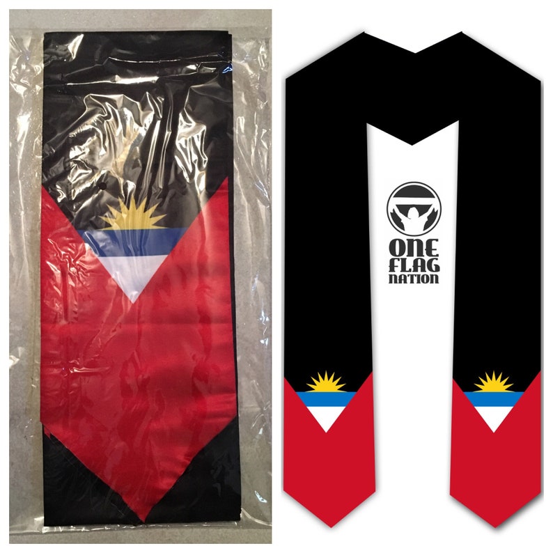 Country Flag Graduation Stole/sash Antigua - Etsy