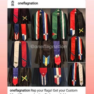 Mixed Country Flag Graduation Stoles/sash (any Flags) - Etsy