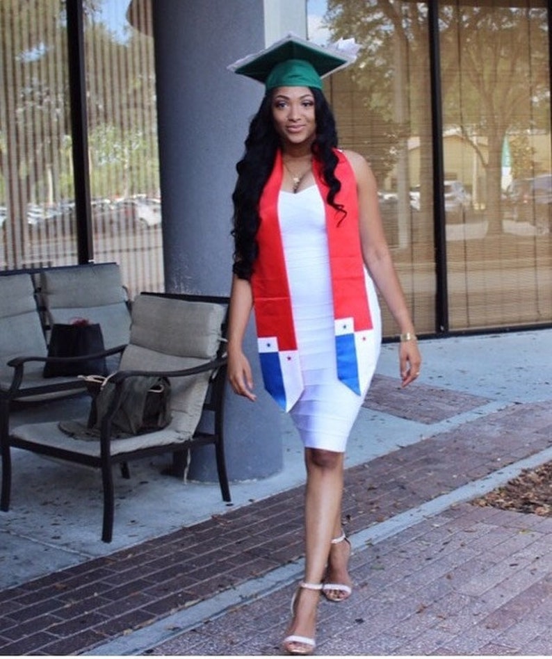 Country Flag Graduation Stole/sash Panama Panamian Flag - Etsy