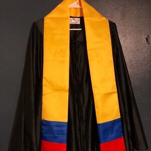 Country Flag Graduation Stole/sash - Colombia - Etsy
