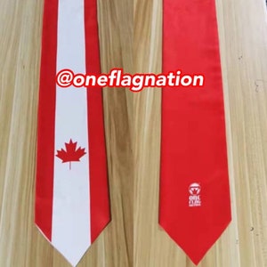 Country Flag Graduation Stole/sash - Canadian Canada - Etsy