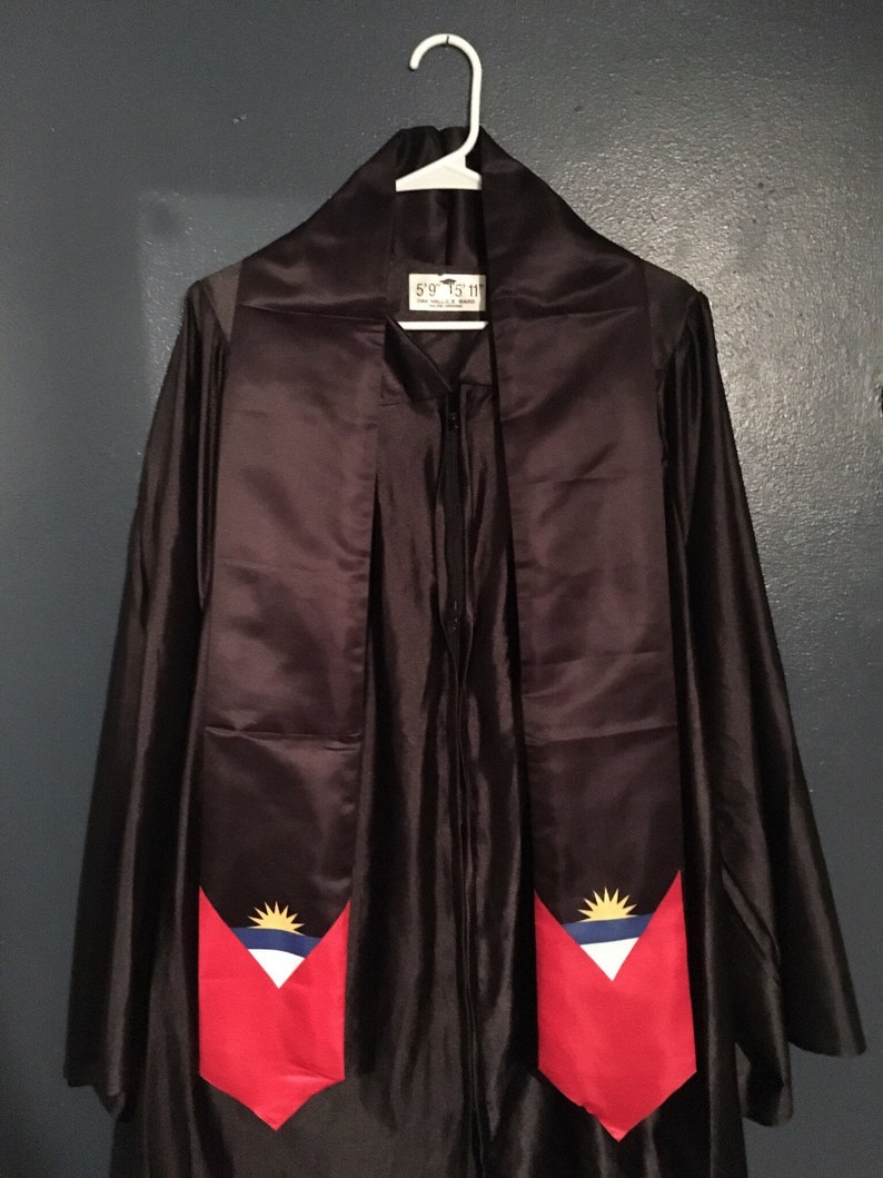Country Flag Graduation Stole/sash Antigua - Etsy Hong Kong