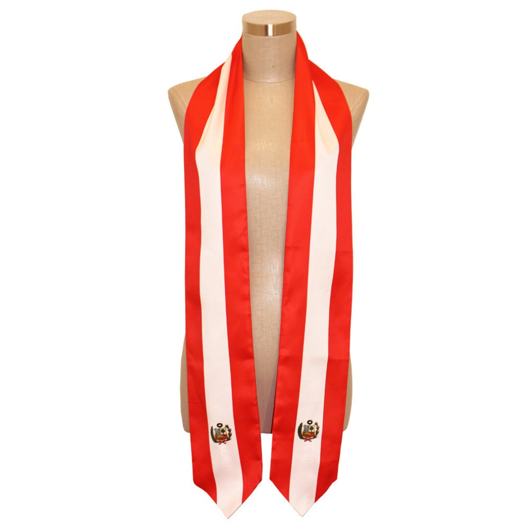 Country Flag Graduation Stole/sash - Peru - Etsy