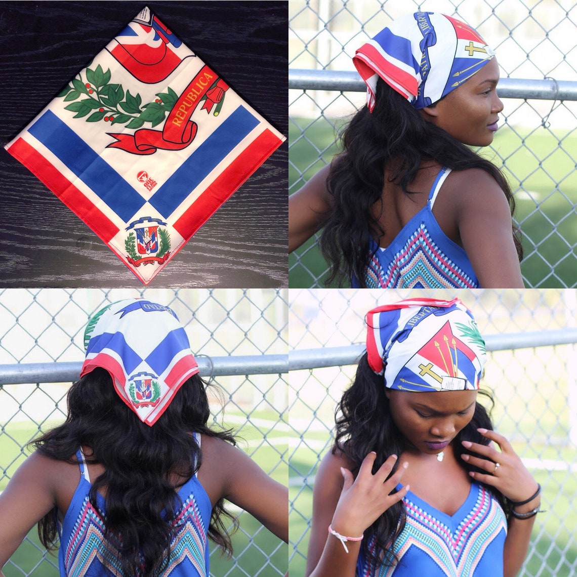 Dominican Republic DR Flag Bandana "pañuelo" (unisex) - Etsy