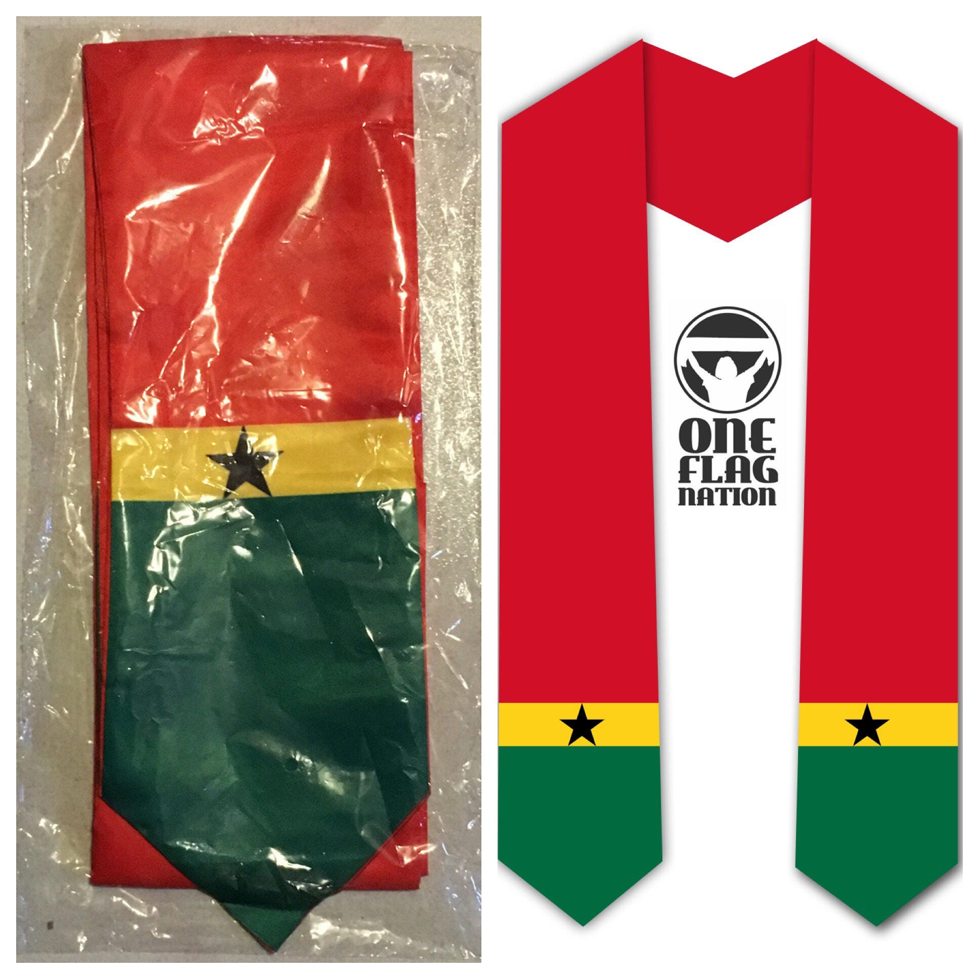 Country Flag Graduation Stole/sash Ghana | Etsy