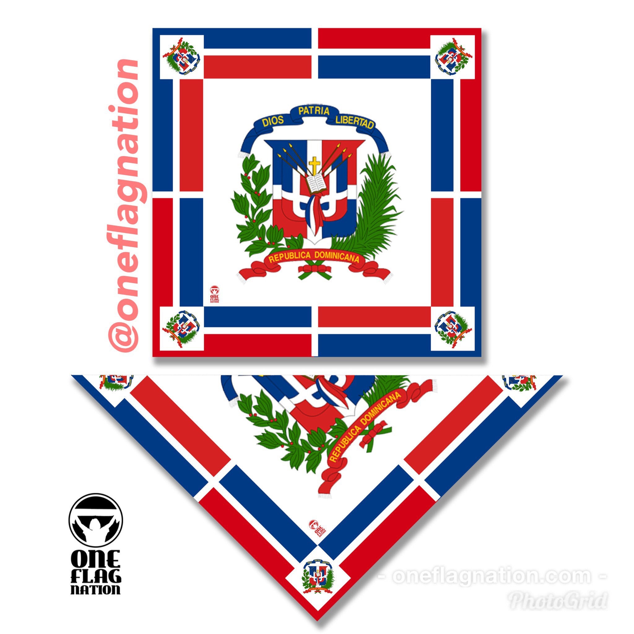 Dominican Republic DR Flag Bandana "pañuelo" (unisex) - Etsy