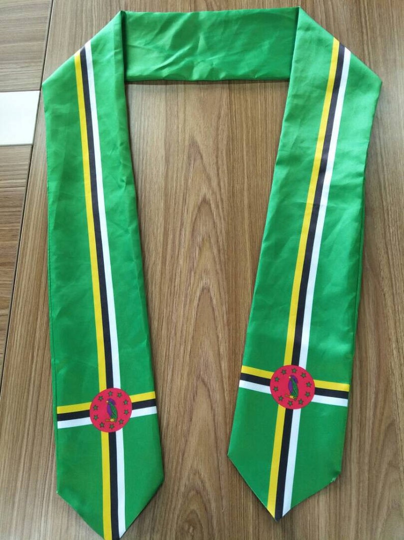 Country Flag Graduation Stole/sash - Dominica - Etsy UK