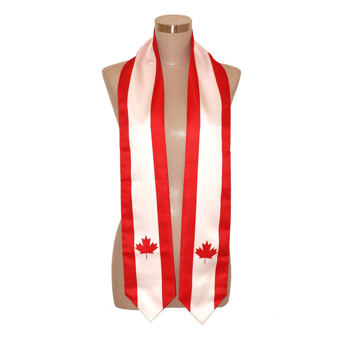 Country Flag Graduation Stole/sash - Canadian Canada - Etsy