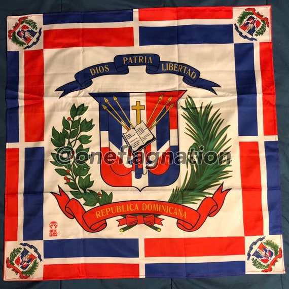 Dominican Republic DR Flag Bandana Pañuelo | Etsy