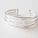 Actual Handwriting Cuff Bracelet / Personalized Cuff / Signature Cuff ...