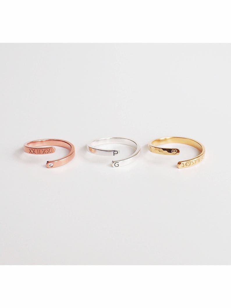 Personalized Ring Minimal Ring Stacking Ring Layered | Etsy