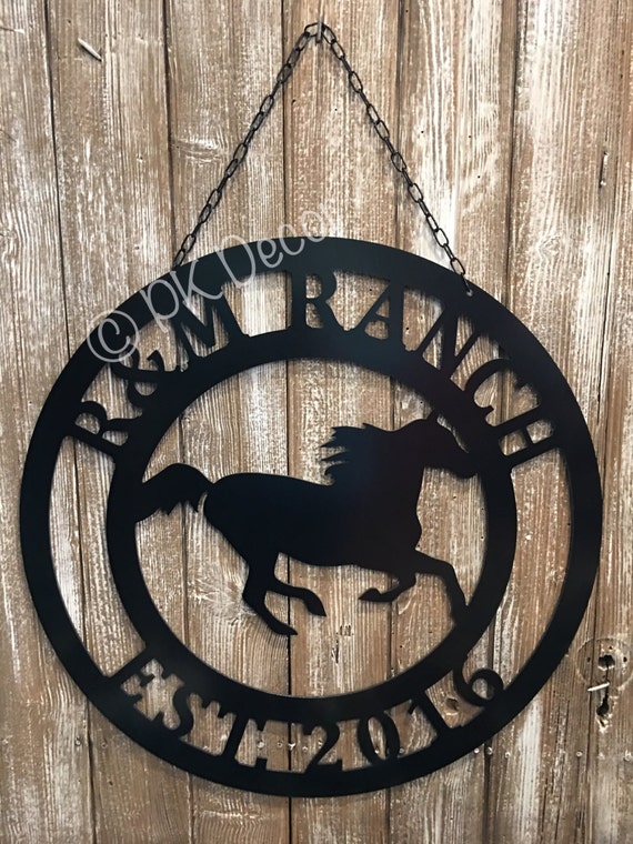 Personalized Horse Stall Sign Metal ACM 24 Custom | Etsy