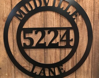 Metal Address Sign - Etsy